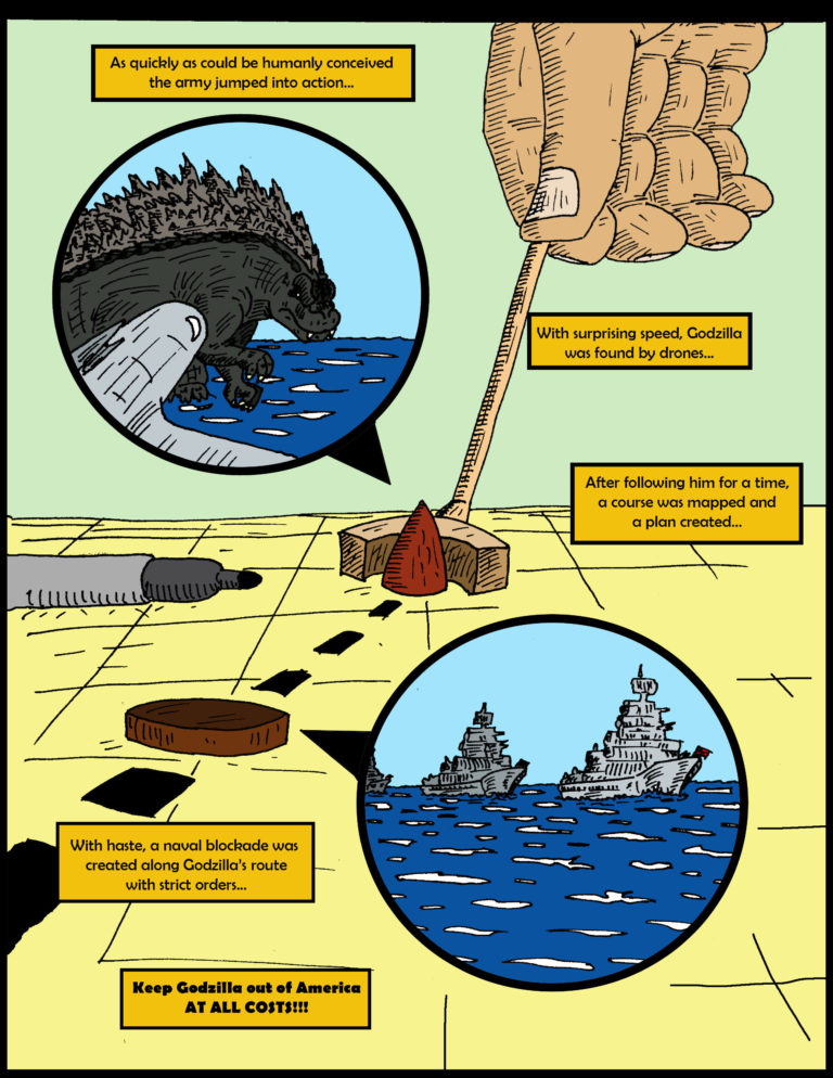 Godzilla vs Trump Comic – The Dusty Reel