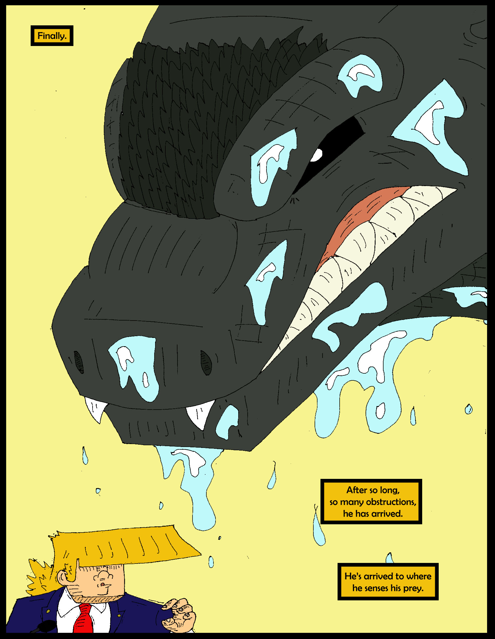 Godzilla vs Trump Comic – The Dusty Reel